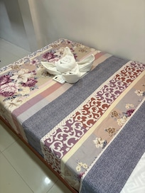 Serviette en forme de rose