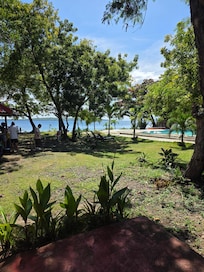 View from the little beach hut