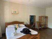 Pretty comfortable bed. Clean room. Very good ac