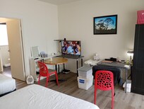 Living room and bedroom.