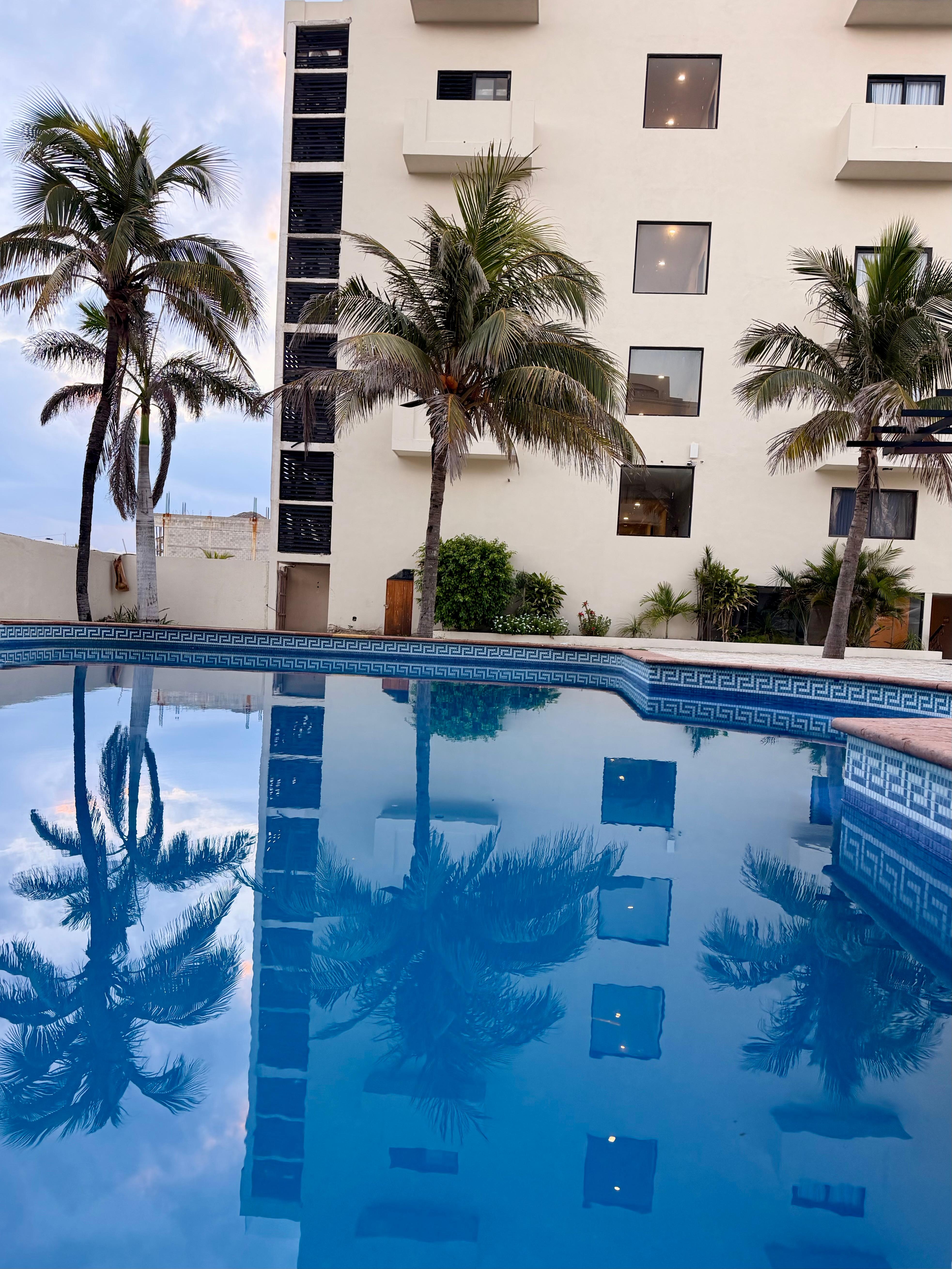 Alberca en el hotel