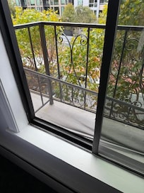 window screen broken and left there