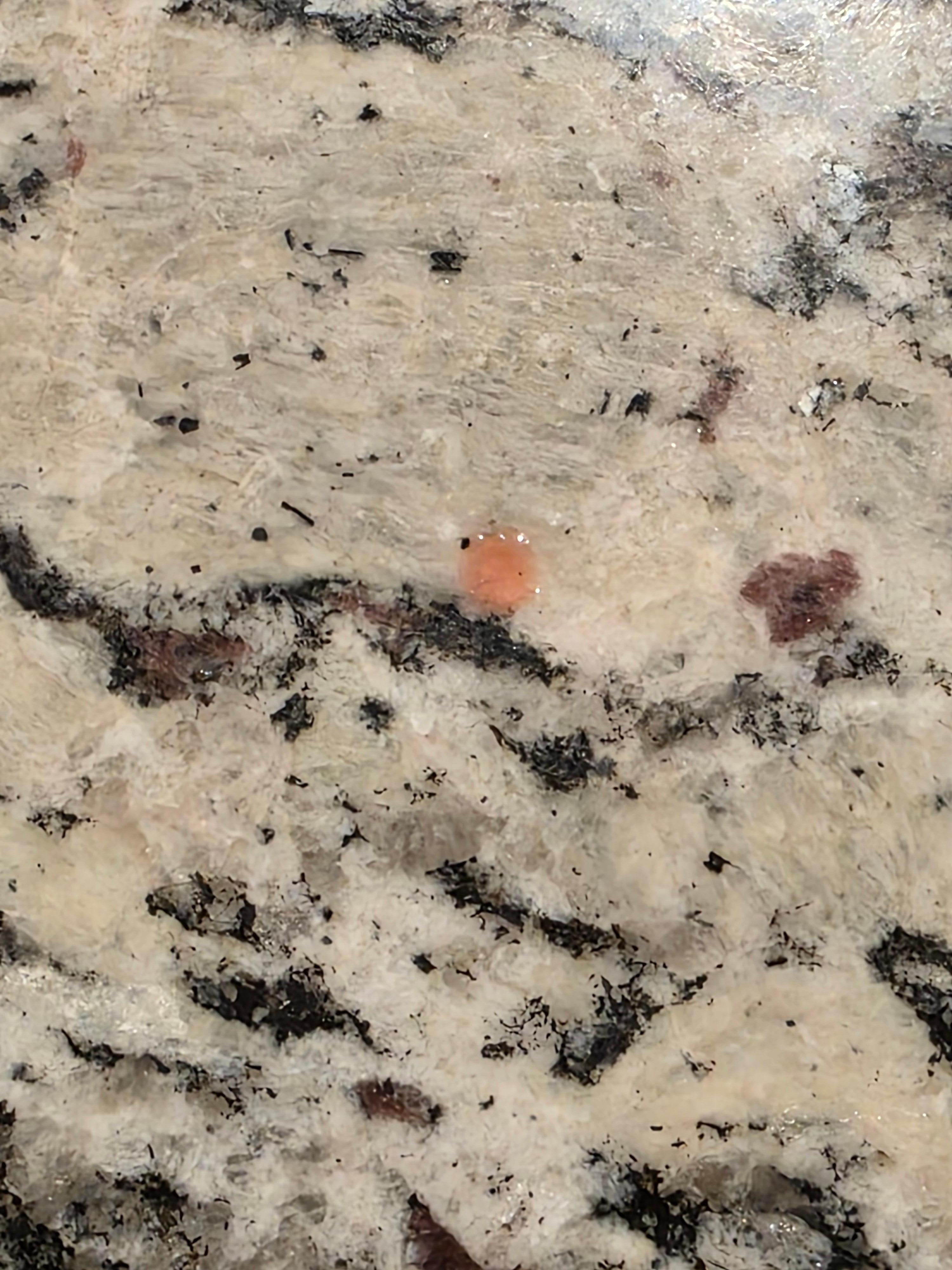 Kitchen counter with sticky food remnants