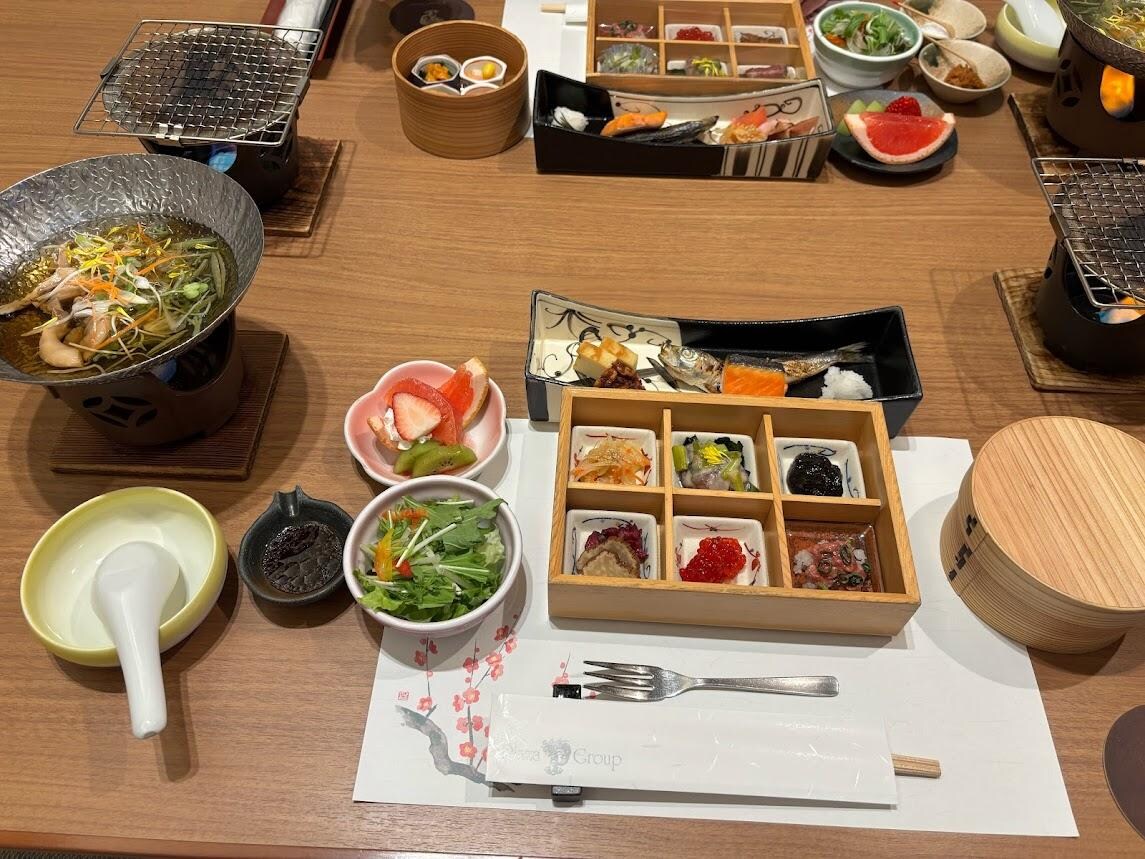 This was one of our breakfasts @ Hotel Plaza Annex Yokote