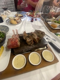 This Restaurant is a short drive away in a taxi