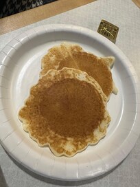 From the pancake machine