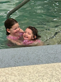 A blast in the pool area