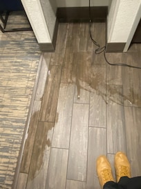 Next room had a leaky fridge