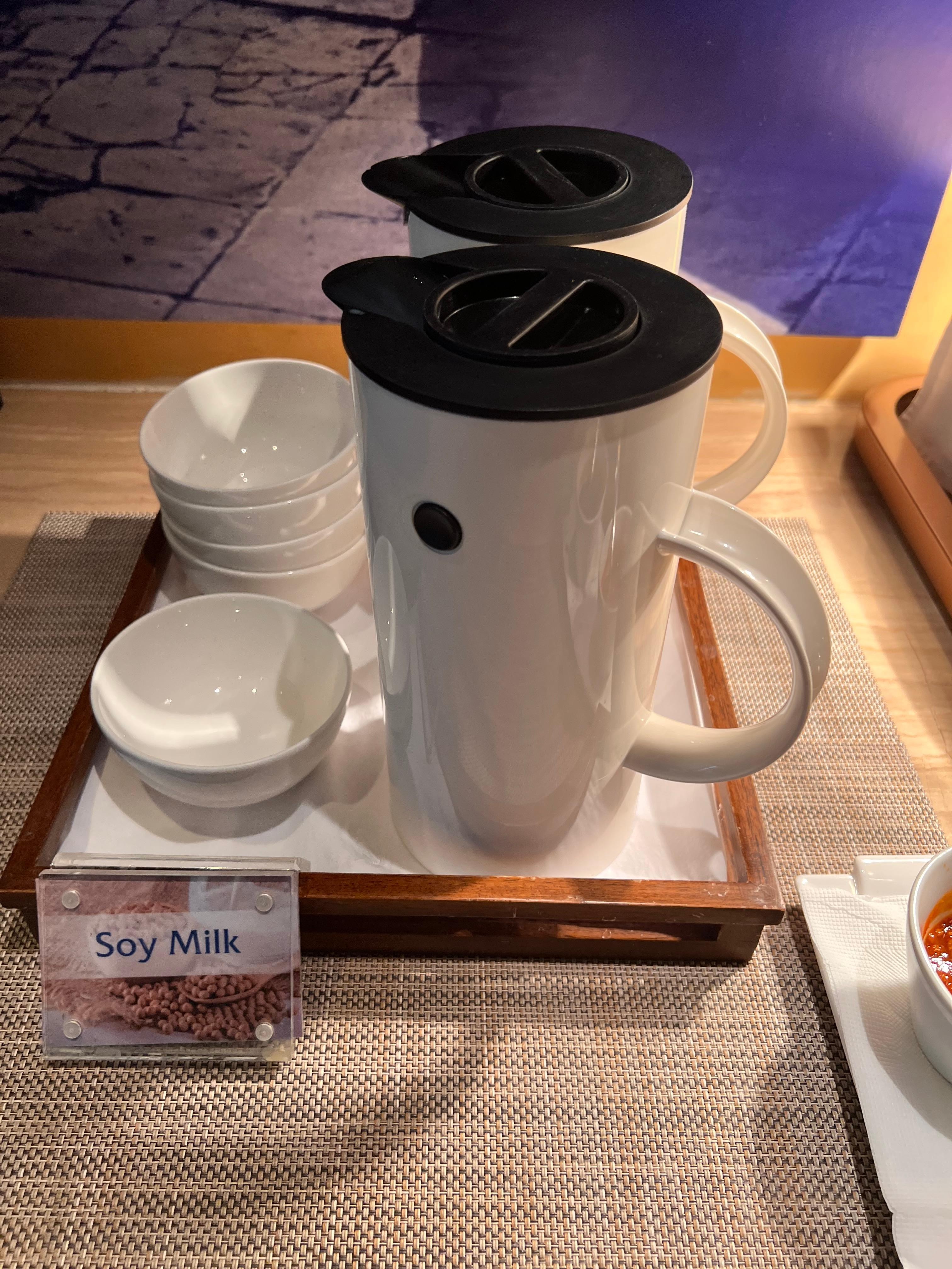 暖かい豆乳が美味しかったです