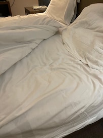 Severely worn out mattress, springs prominent. Awful condition - not value for money!