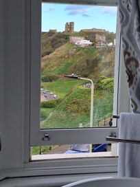 Scarborough Castle view from the bath