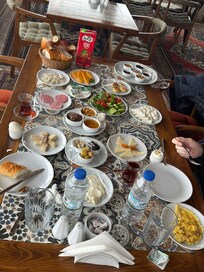 Breakfast on the day without a lot of visitors.