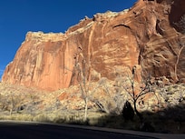 View of the northern lights from our cabin.