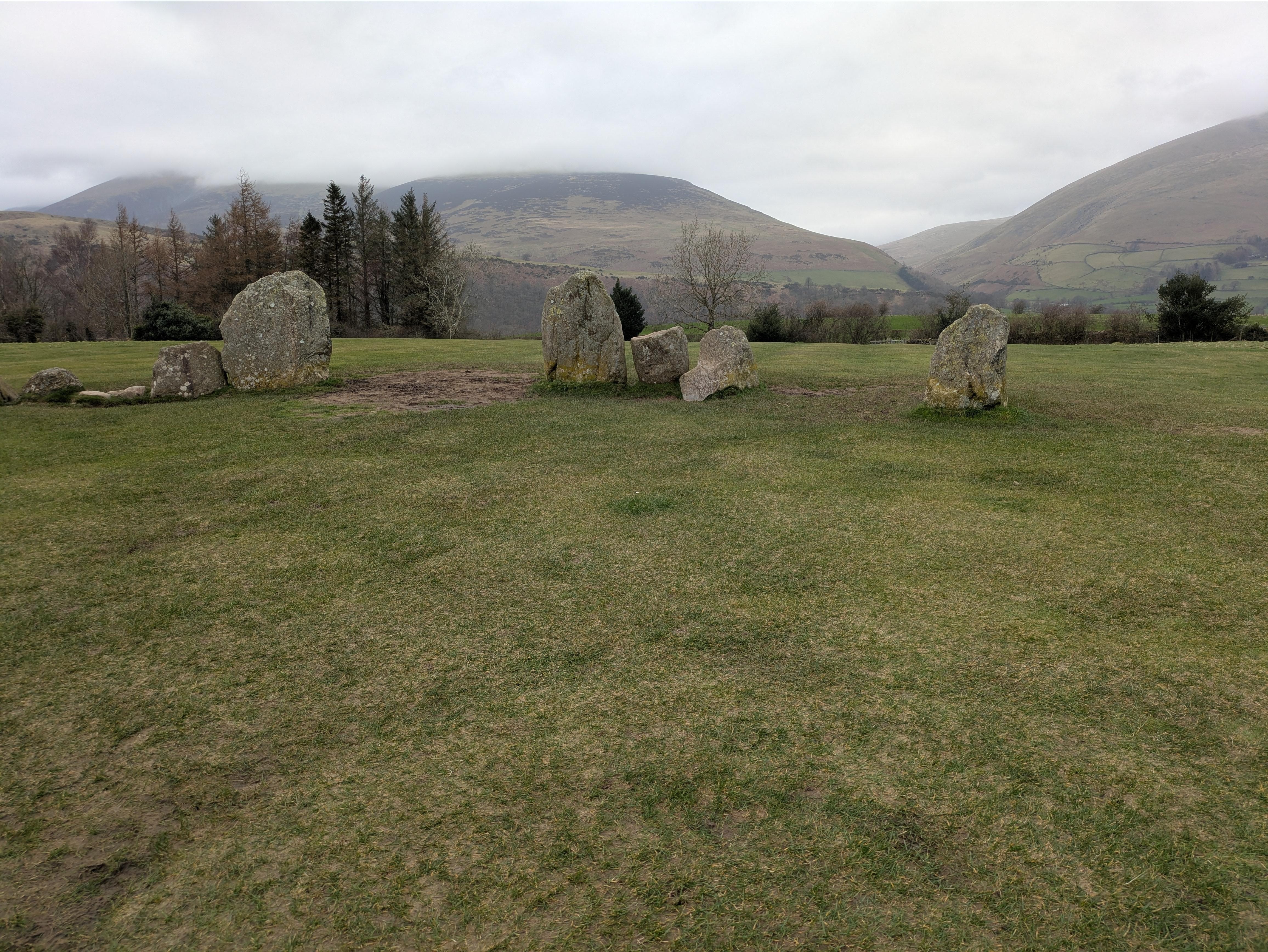 Walking to distance to ancient monuments