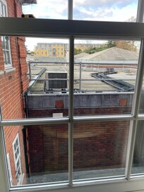 View from our room I was hoping with it being surrounded by trees we would of at least got a view and not noise from air con units