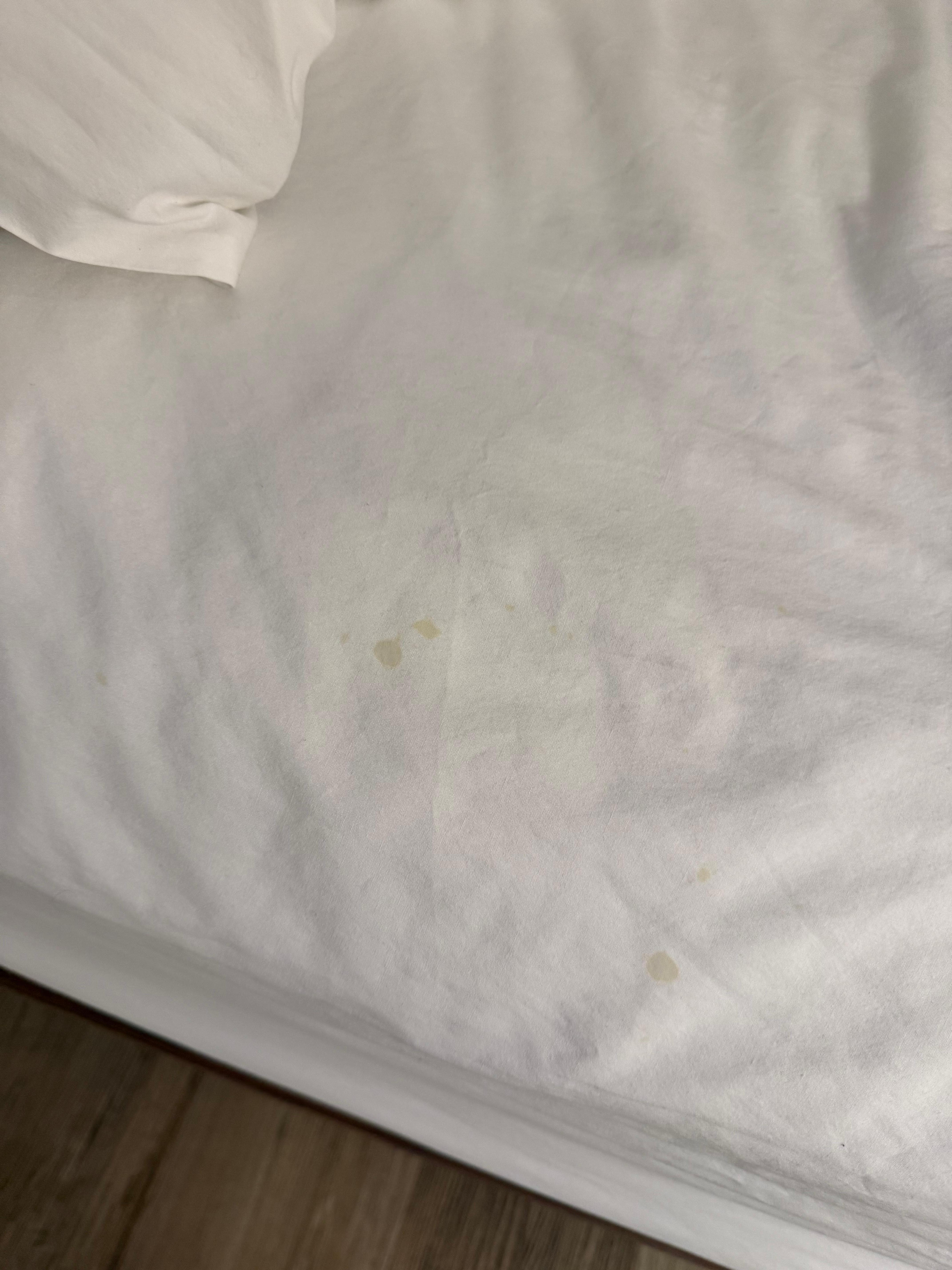 Stains on sheets 