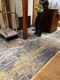 I want turned up in reception. The police are hunting down a guest of the hotel.