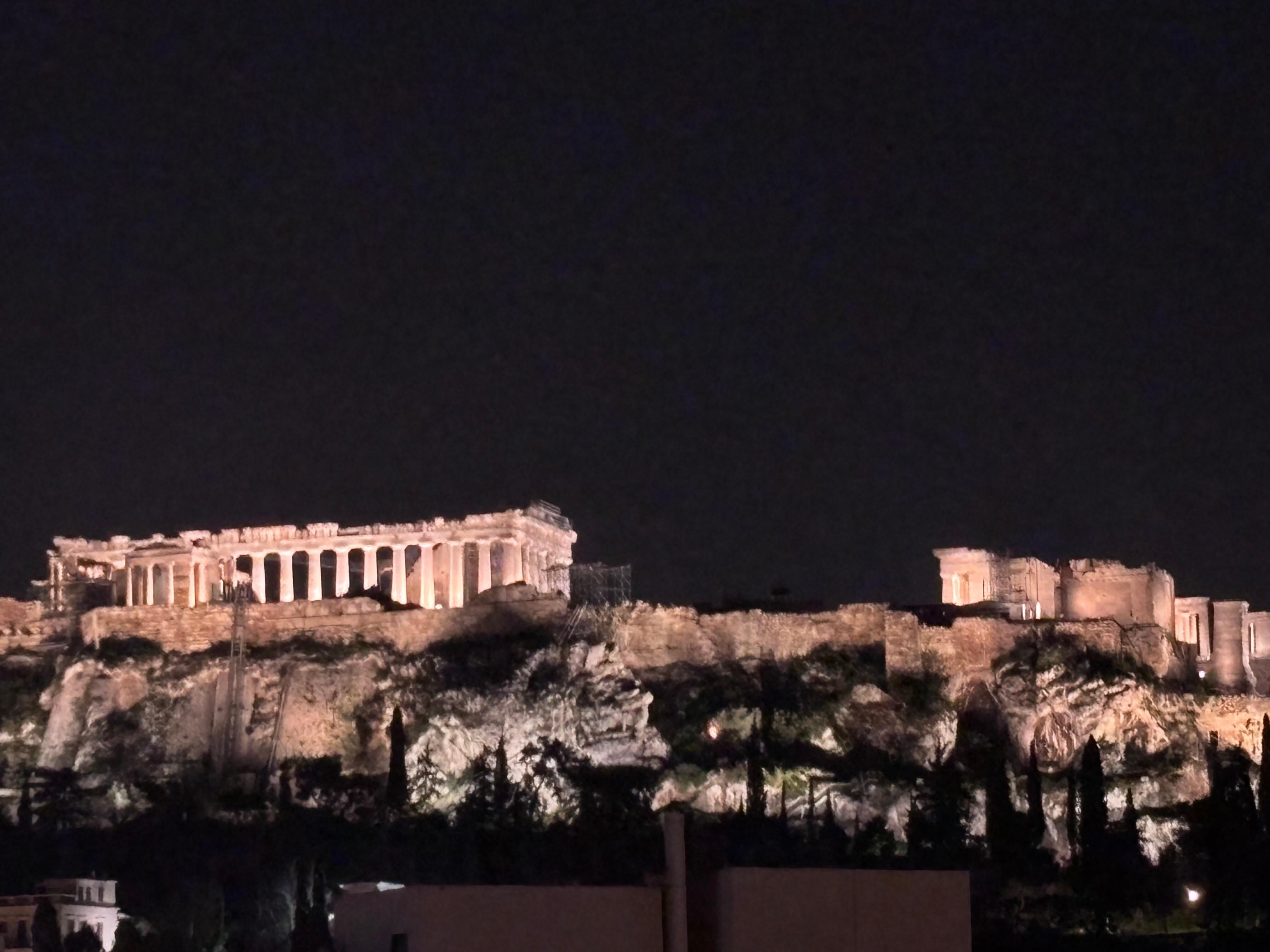 Utsikt från balkongen.