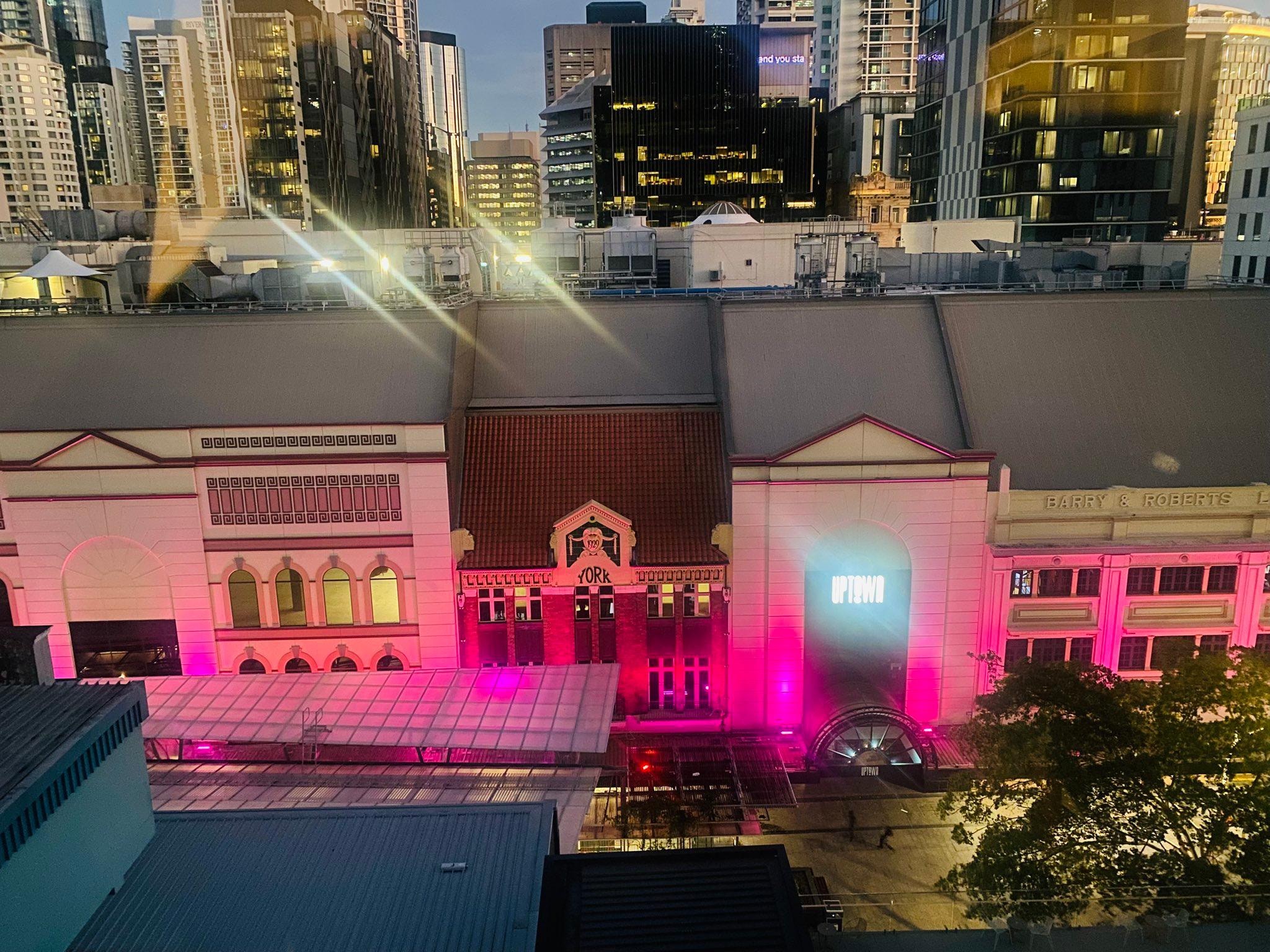 Queen Street Mall at night (taken from room window)