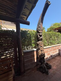 Parte externa próxima a recepção.