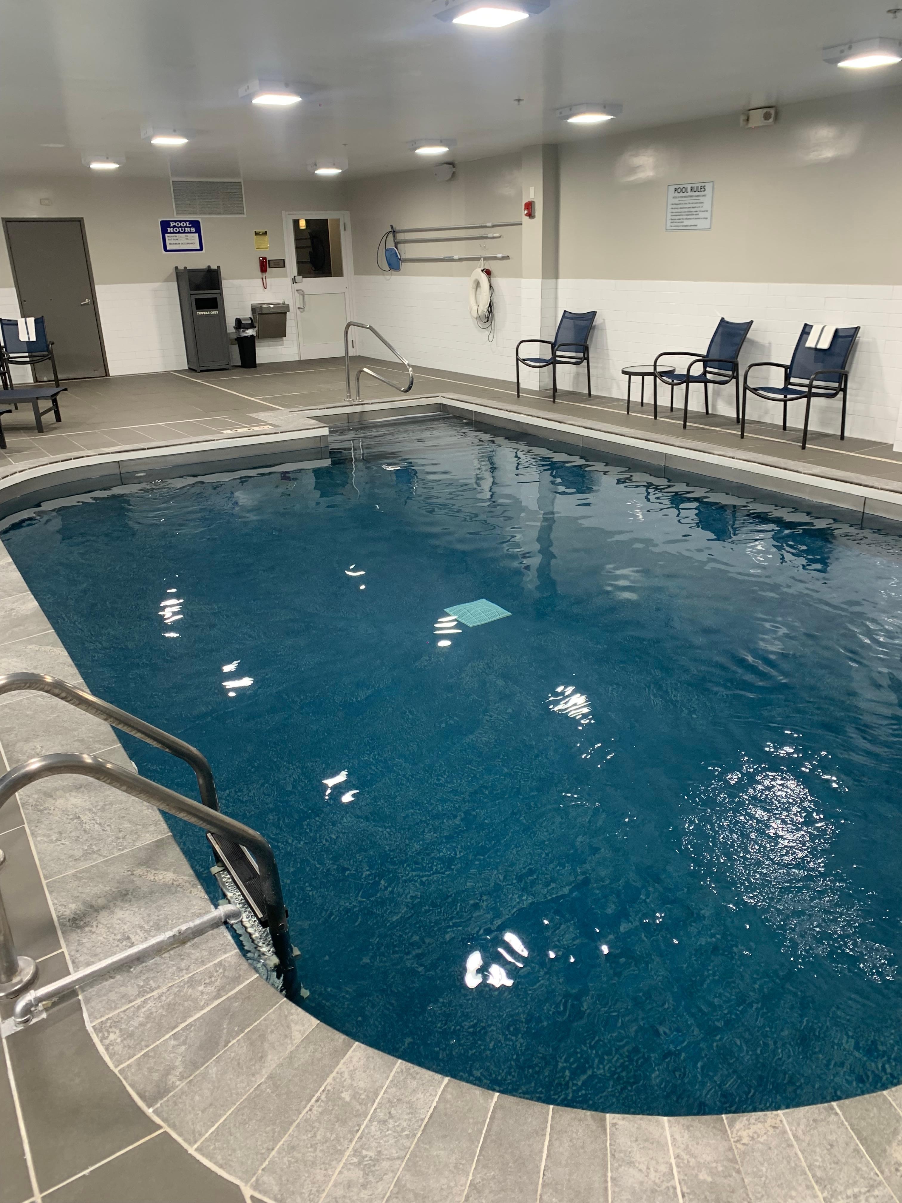 Was in the pool for about an hour when we first arrived. 