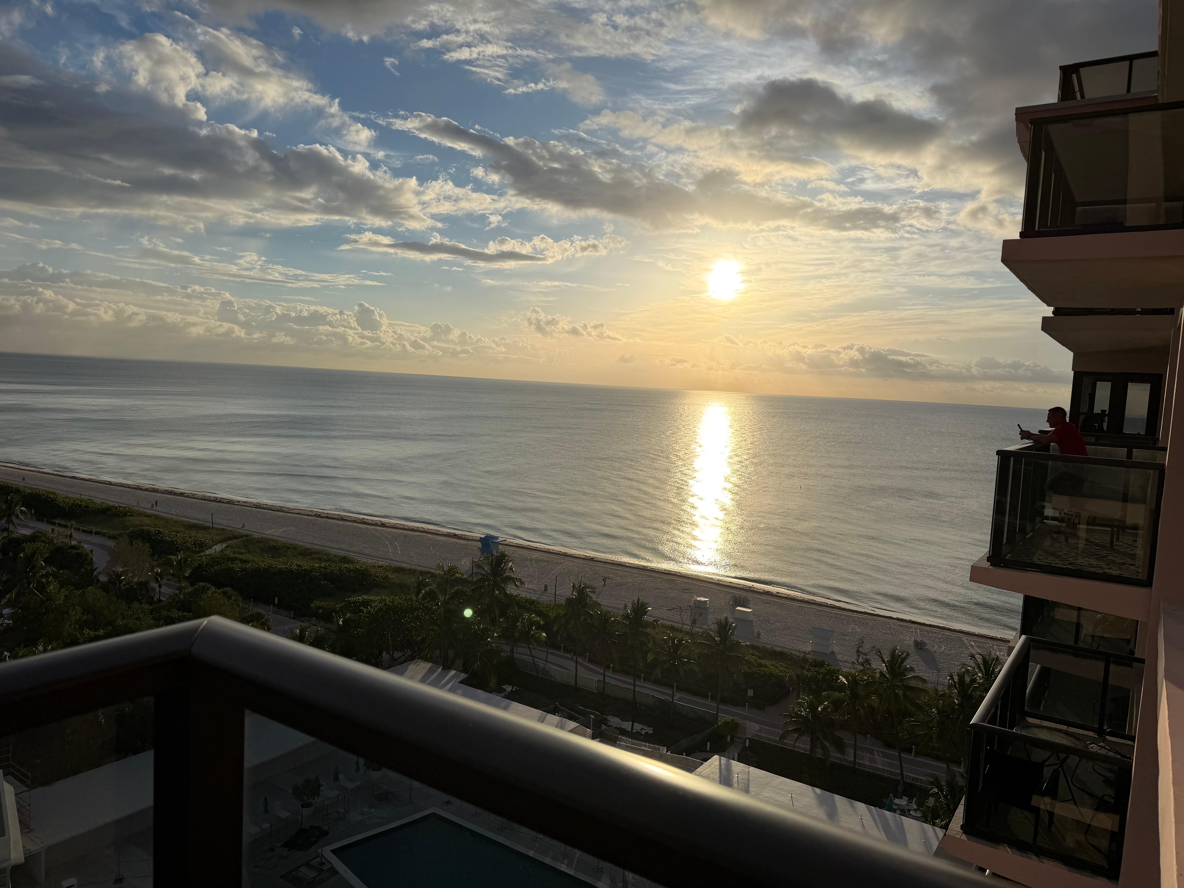 View from our balcony 