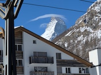 Photo of Zermatt from the hotel room balcony. :-)