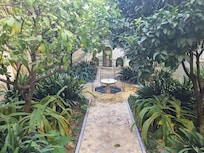 One of the many courtyards in the hotel to relax in.