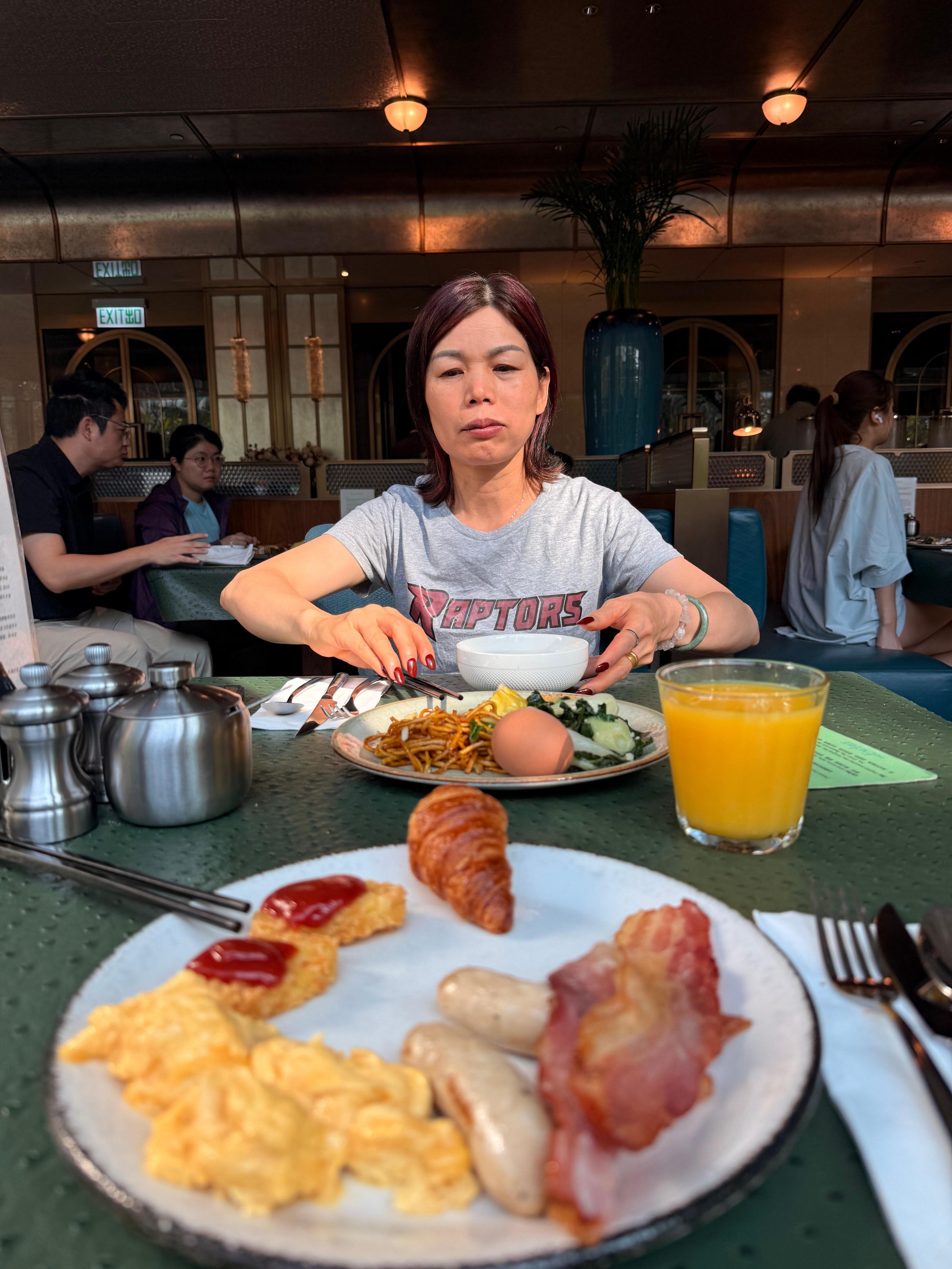 Morning breakfast has multiple options.