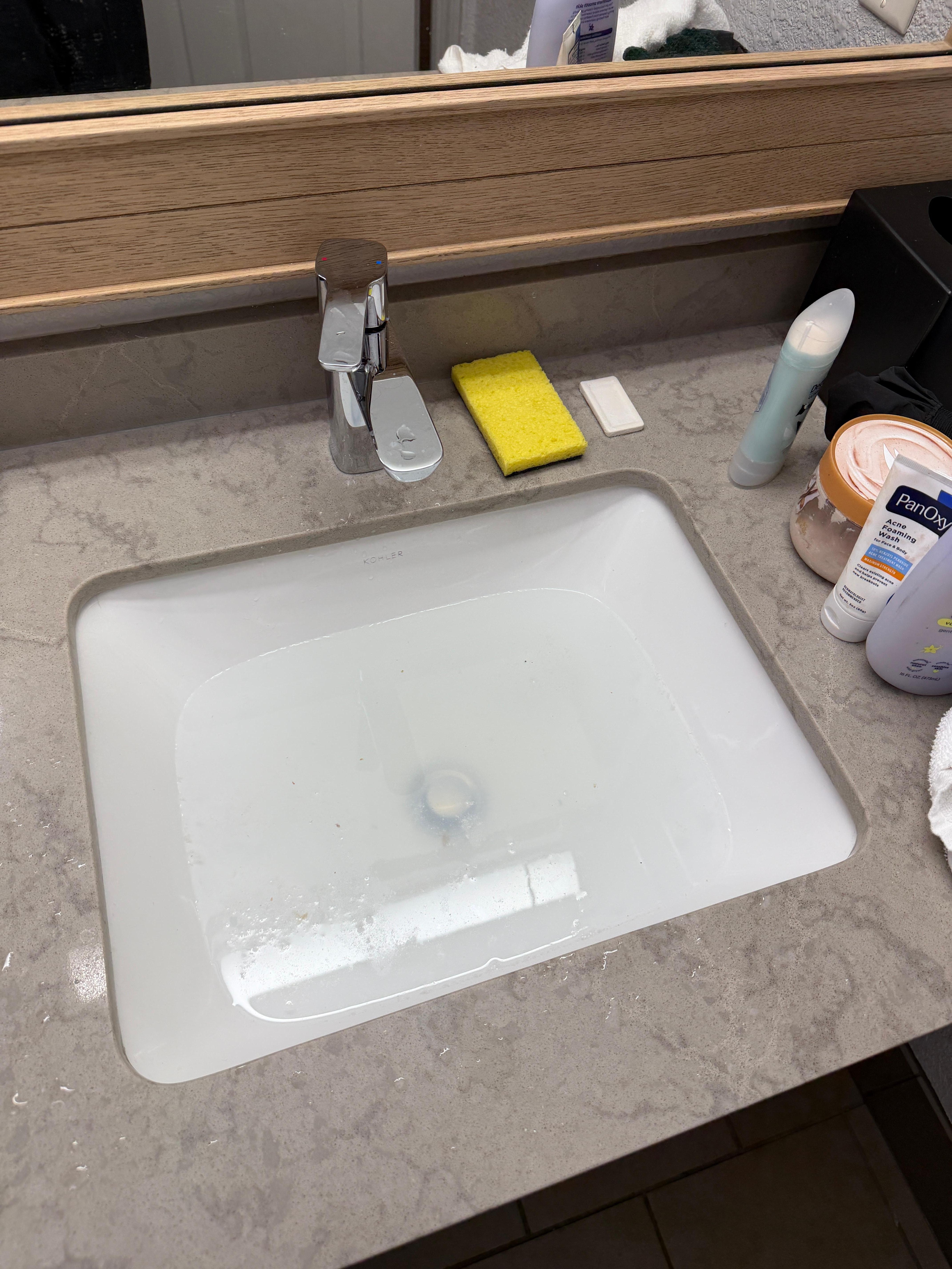 30 seconds to fill, 2+ mins to drain