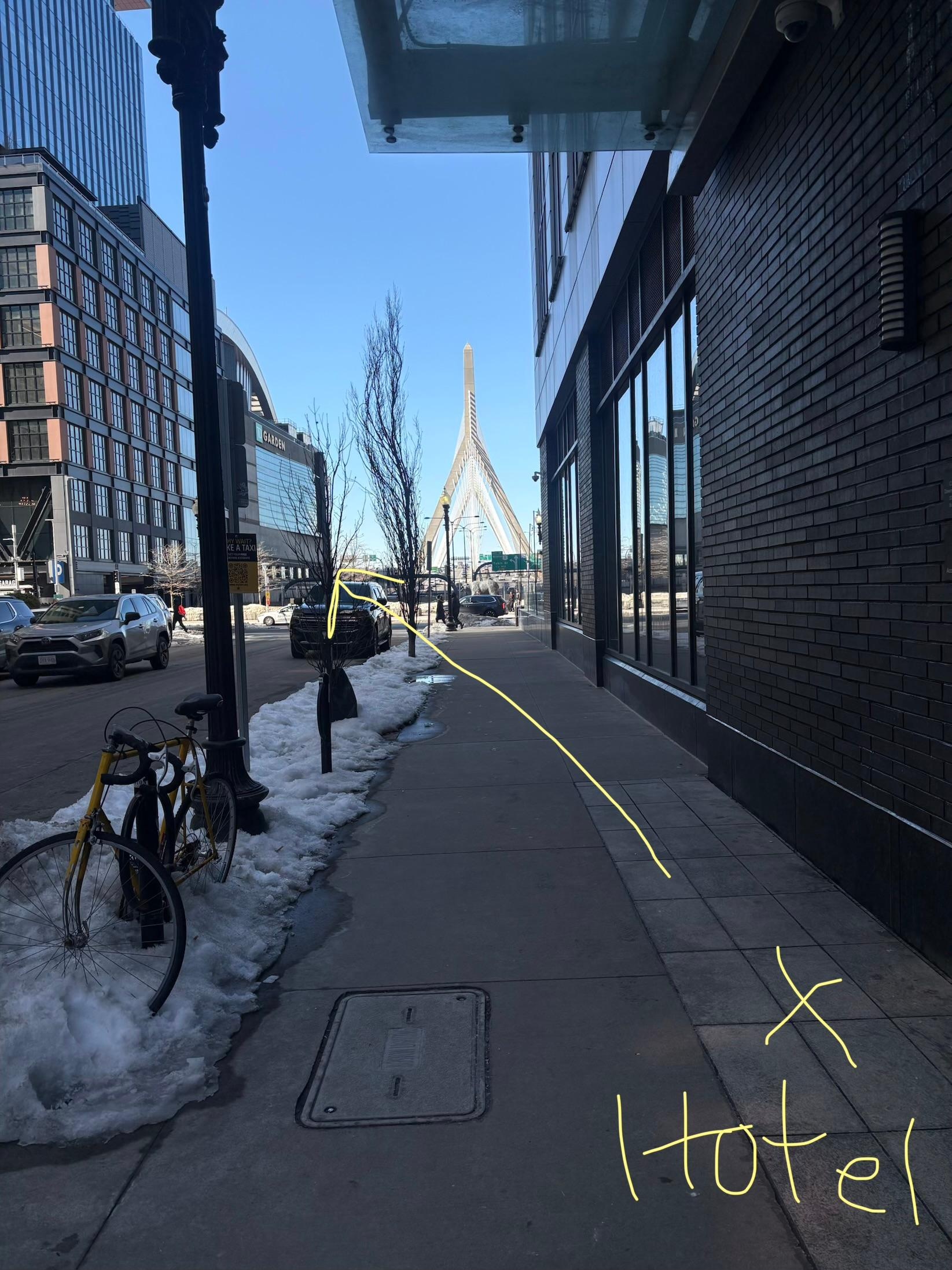 Out the front door and the Garden is right there ! 