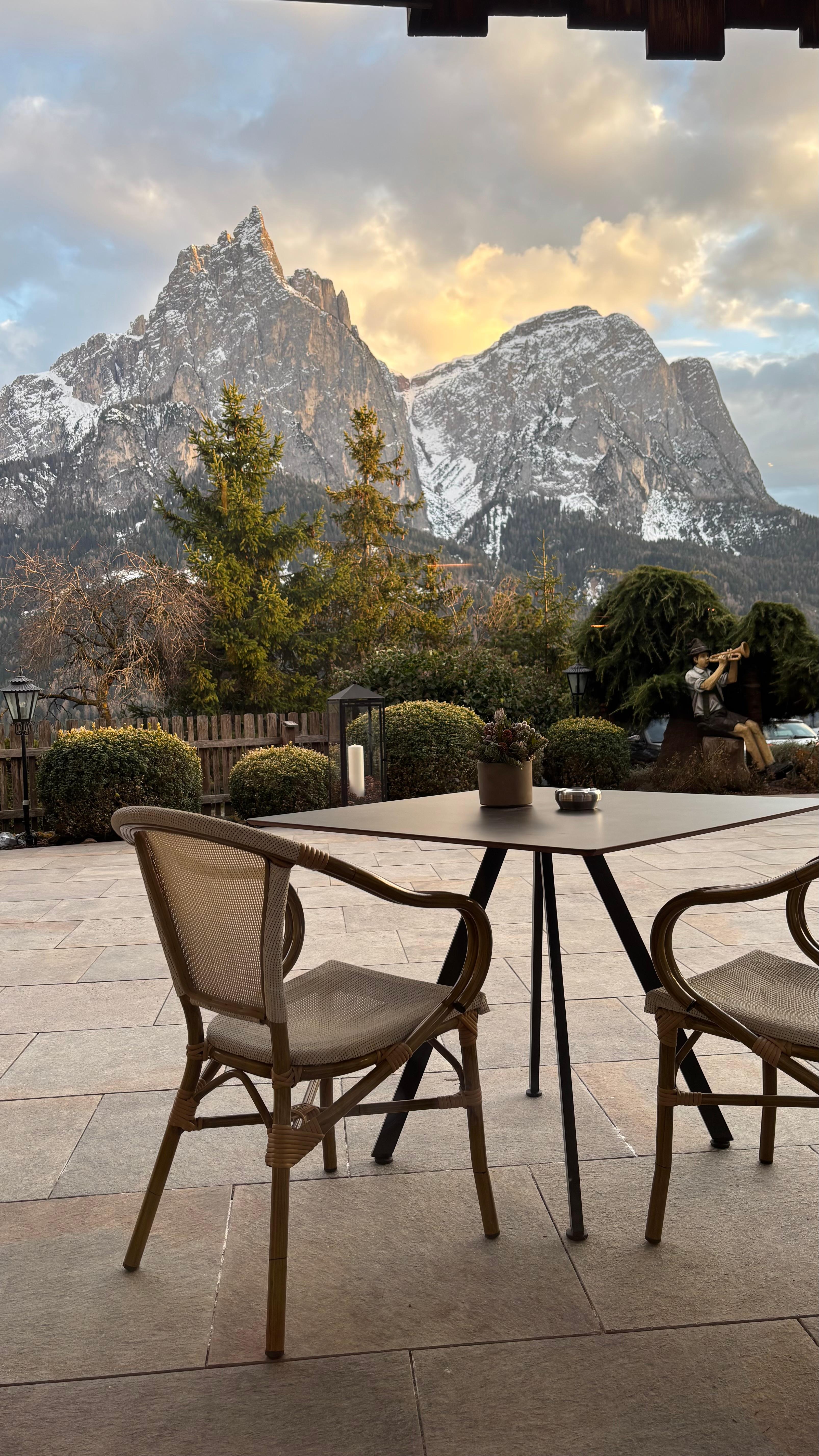 Vista da recepção, mesma dos quartos.