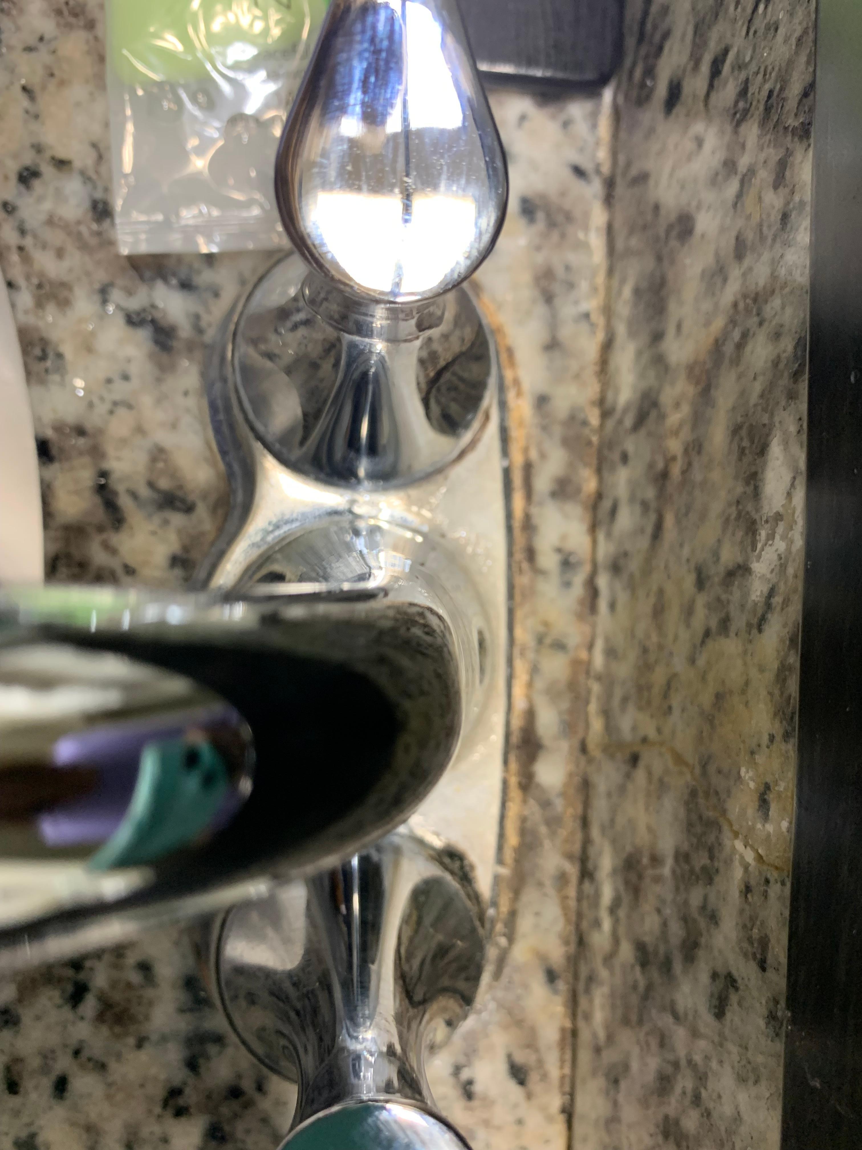 Faucet with calcium build up