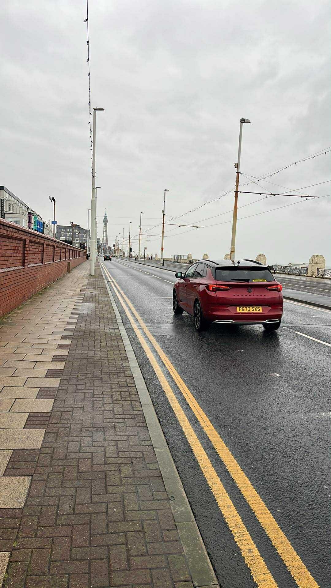 Grim view outside of the President Hotel in Blackpool 