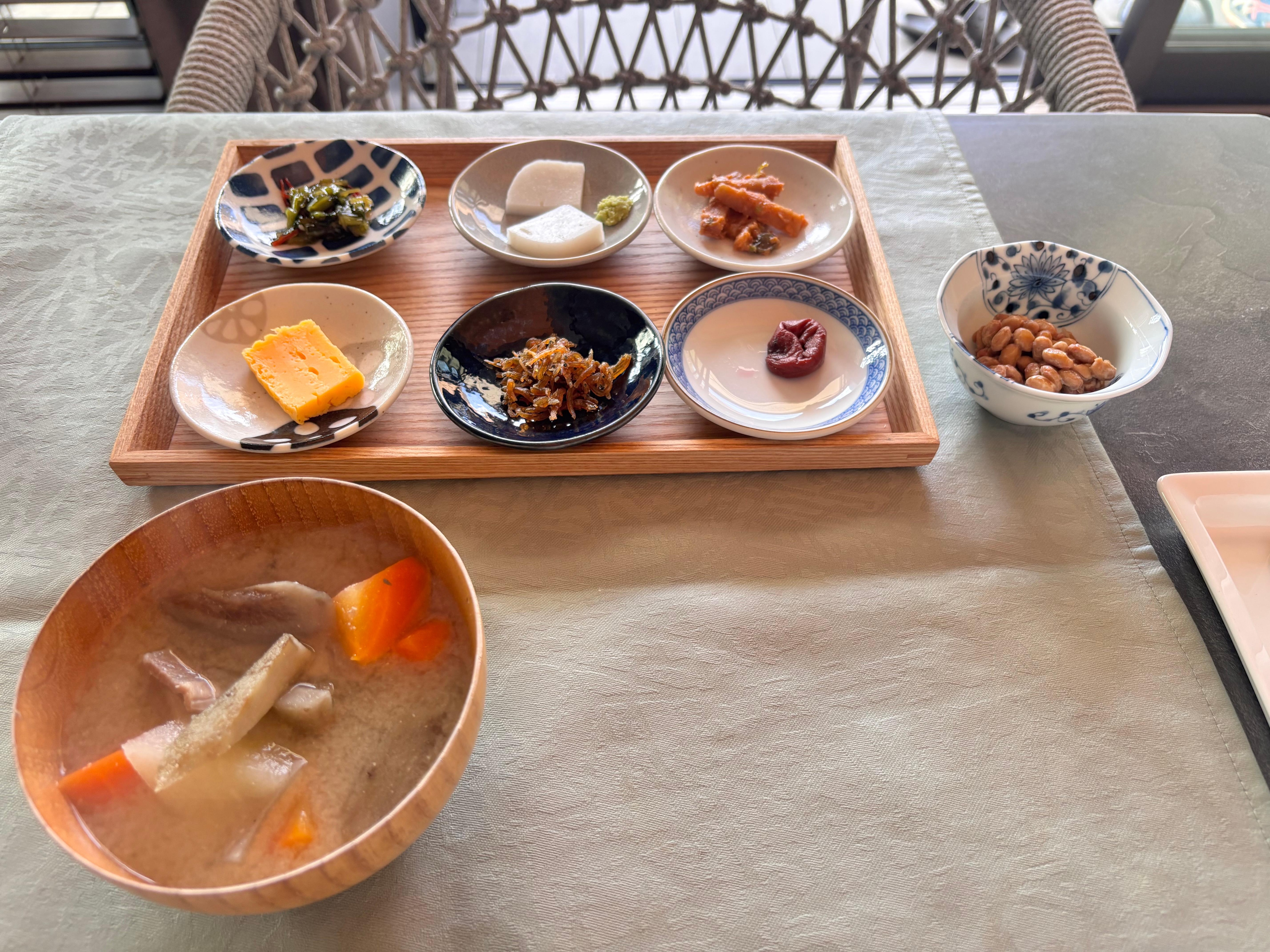 Traditional Japanese breakfast 