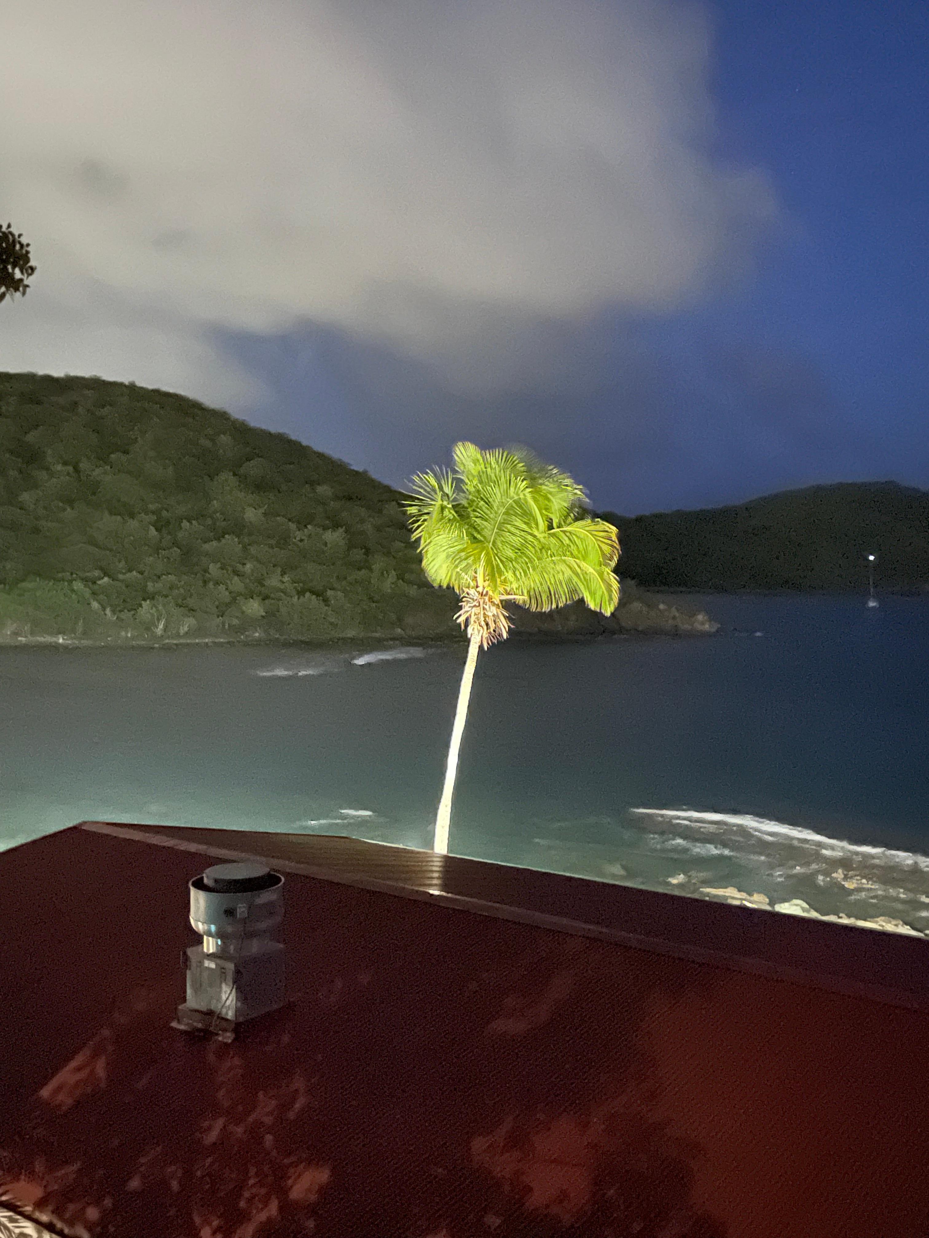 Night view from our room