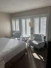 Liked the shutters. There was plenty of room for golf clubs and suitcases.