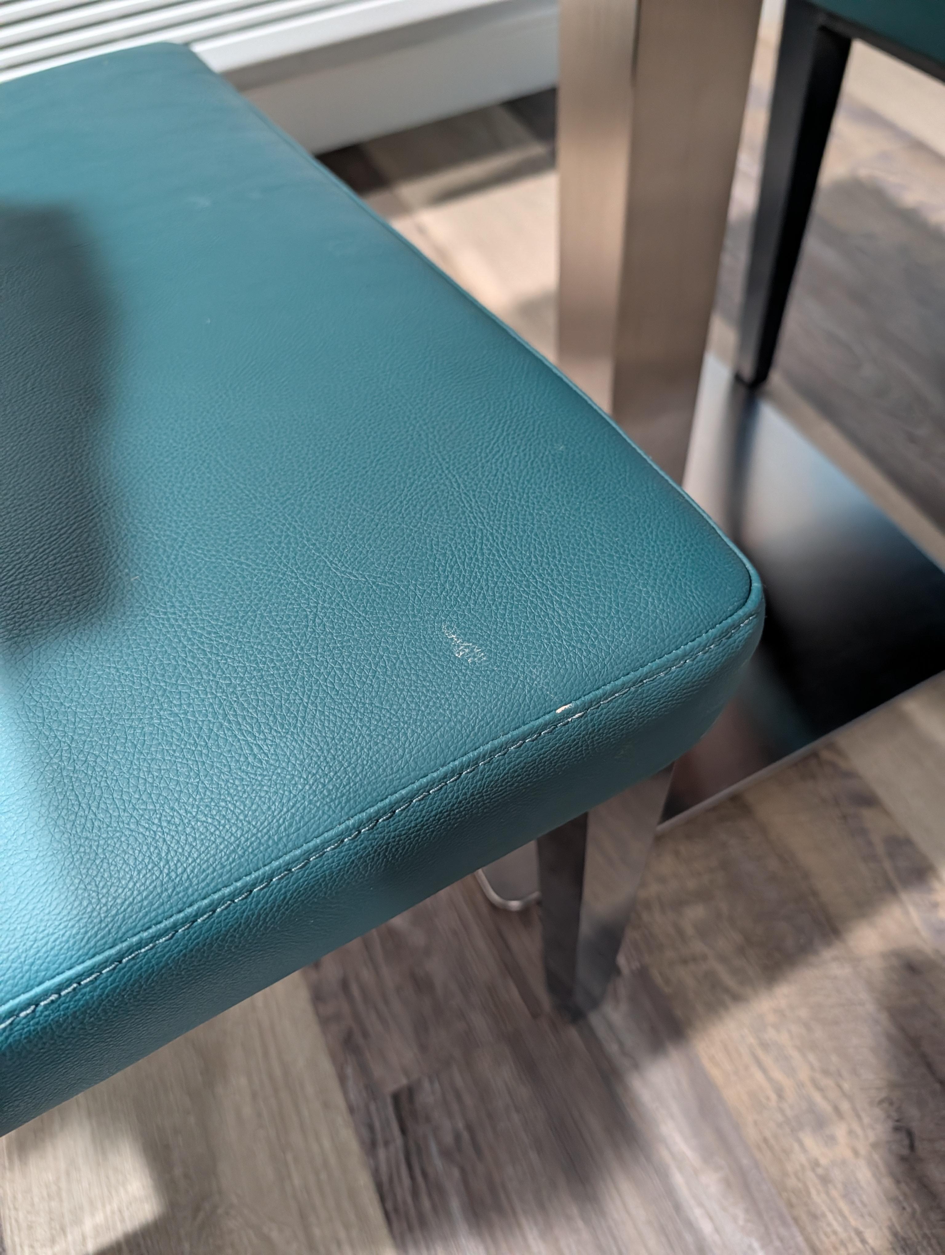 Mystery stains on the chair