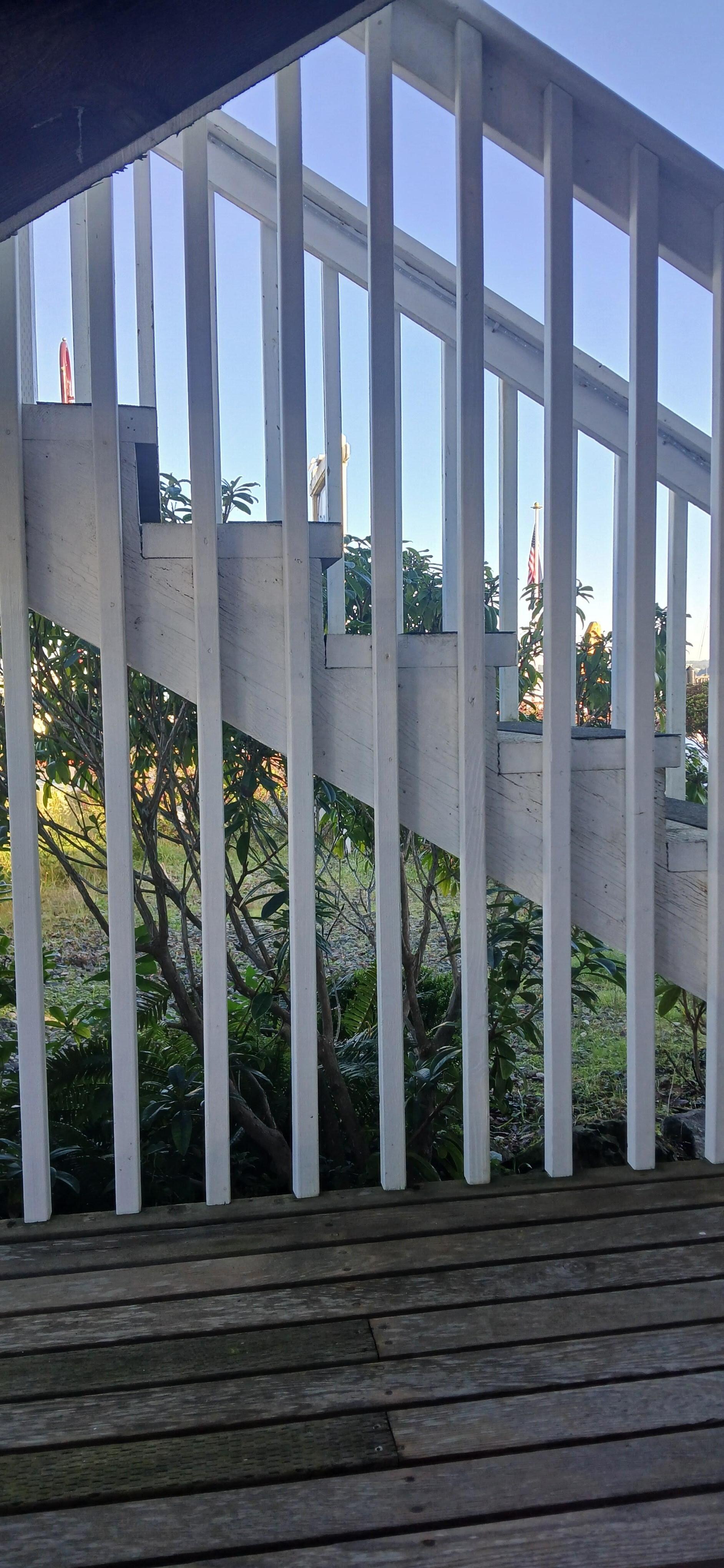 This is the view when sitting in the first chair