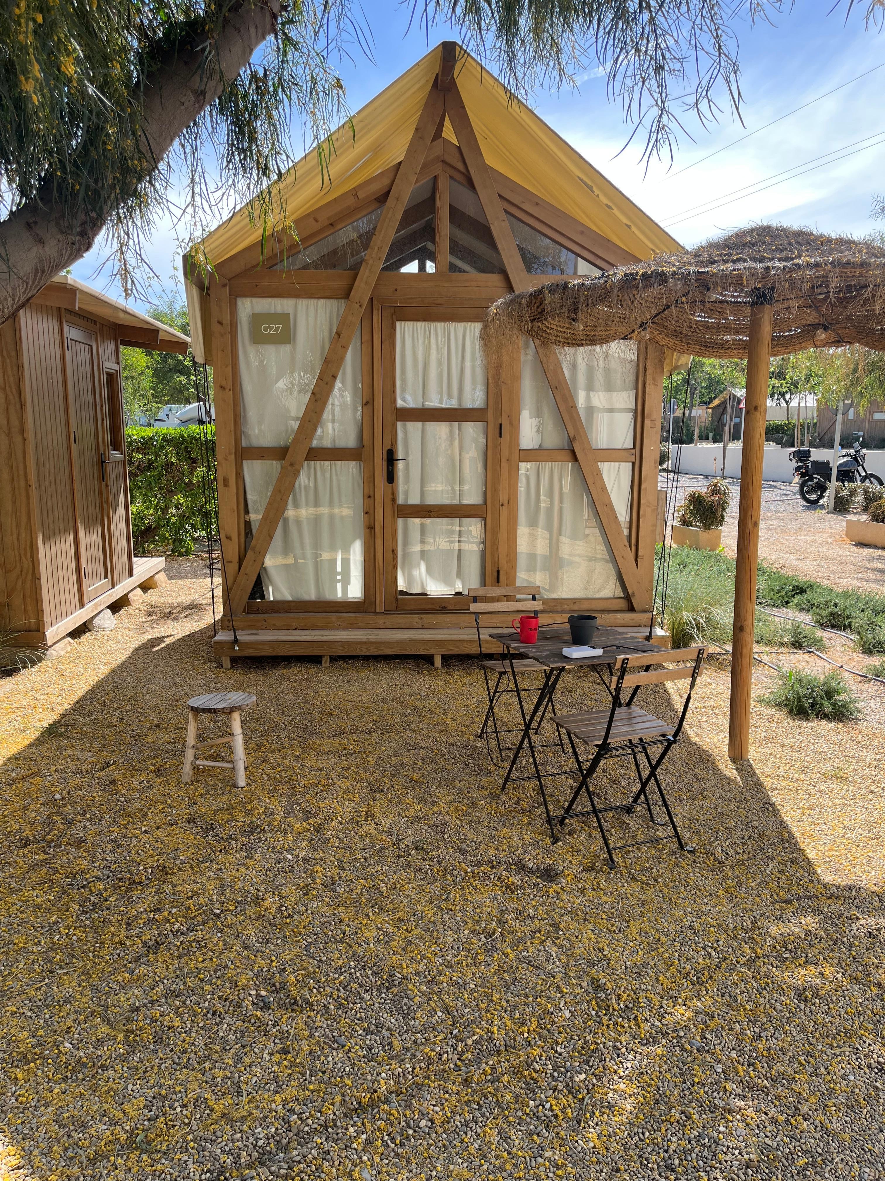 Basic tent looks small but is surprisingly roomy inside