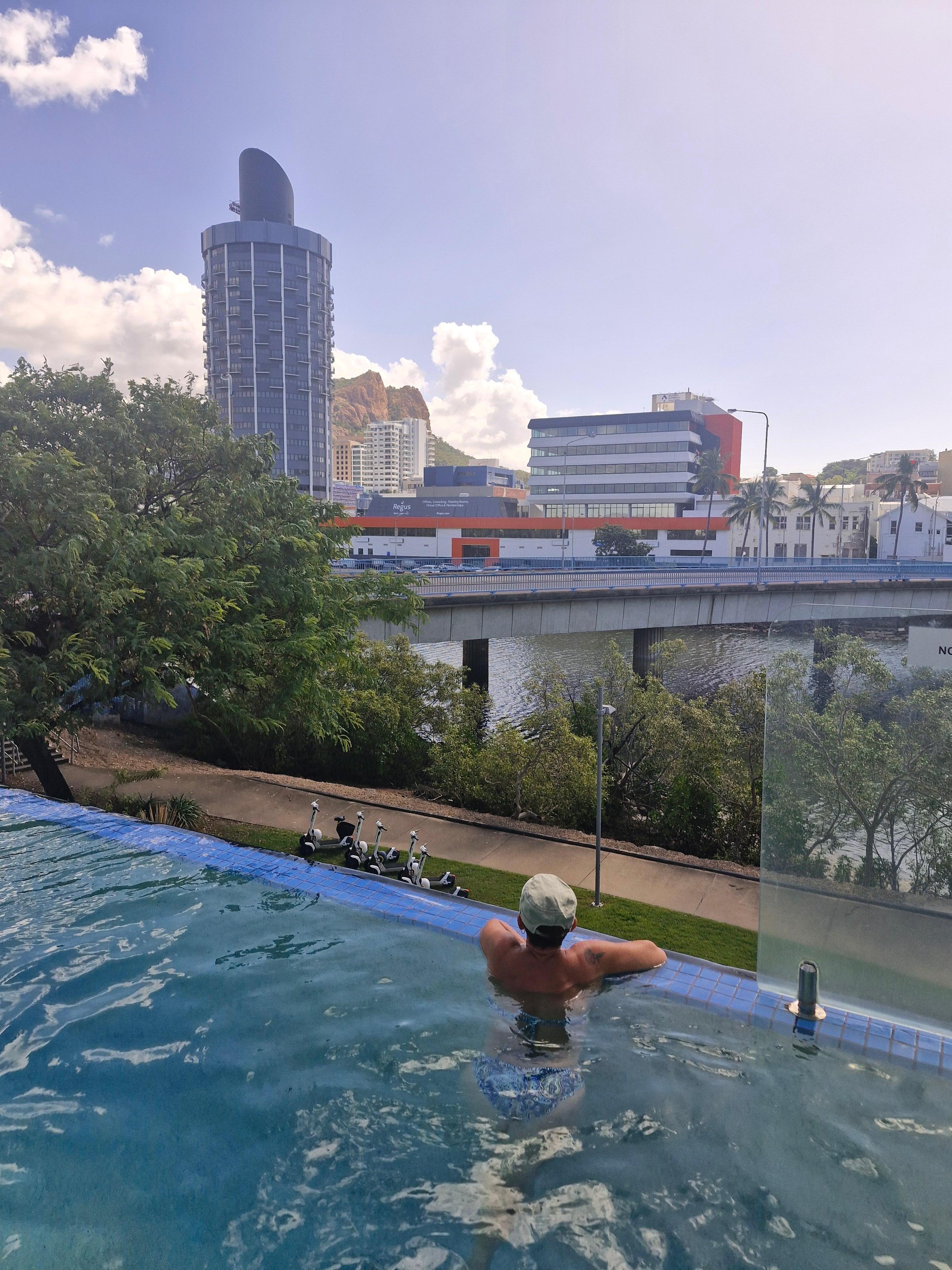 Awesome pool with a view