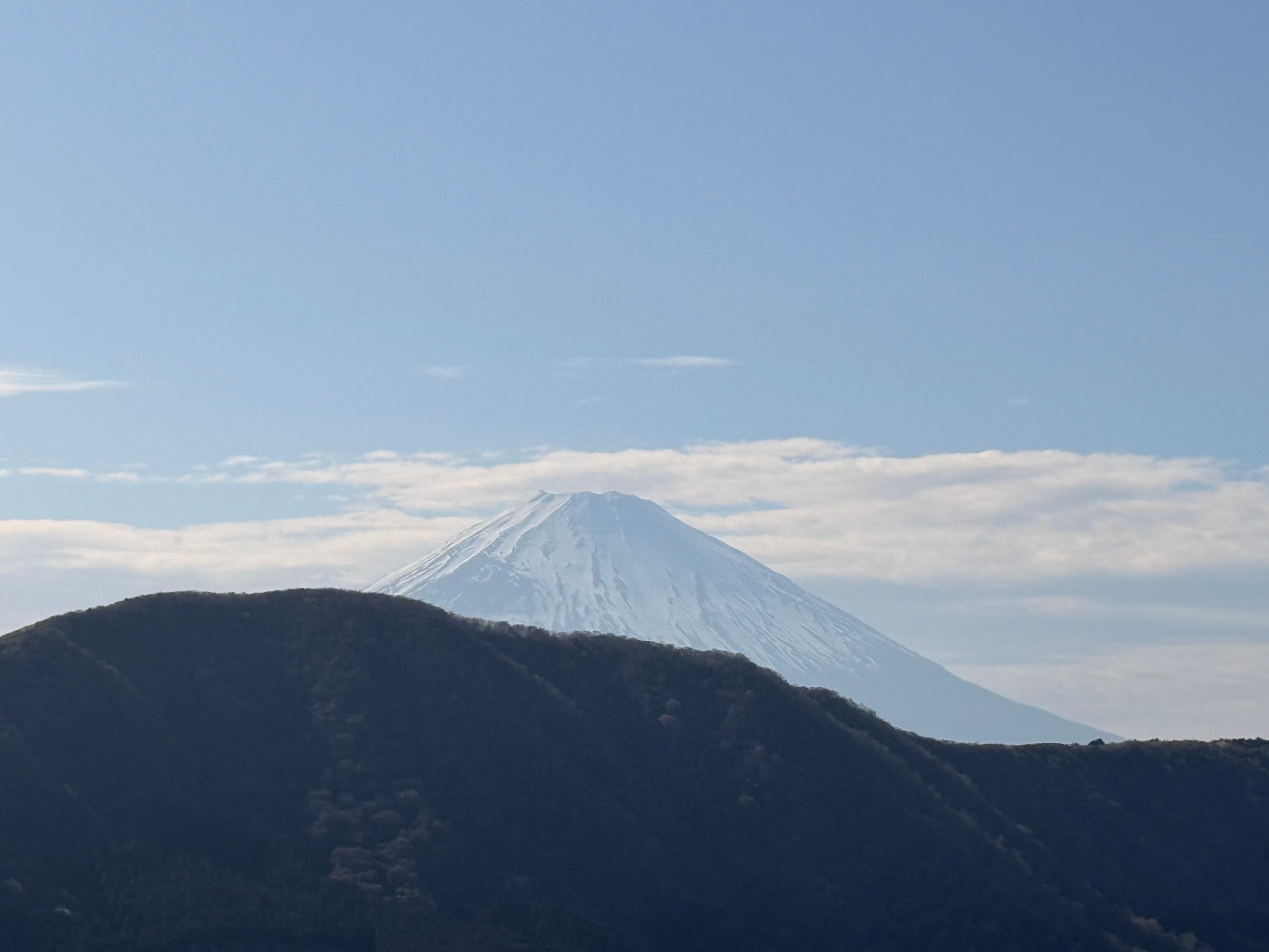 Vue du mont Fuji fin de journée 