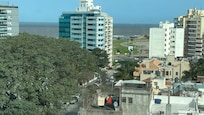 Da janela lateral no Hotel no sexto andar.