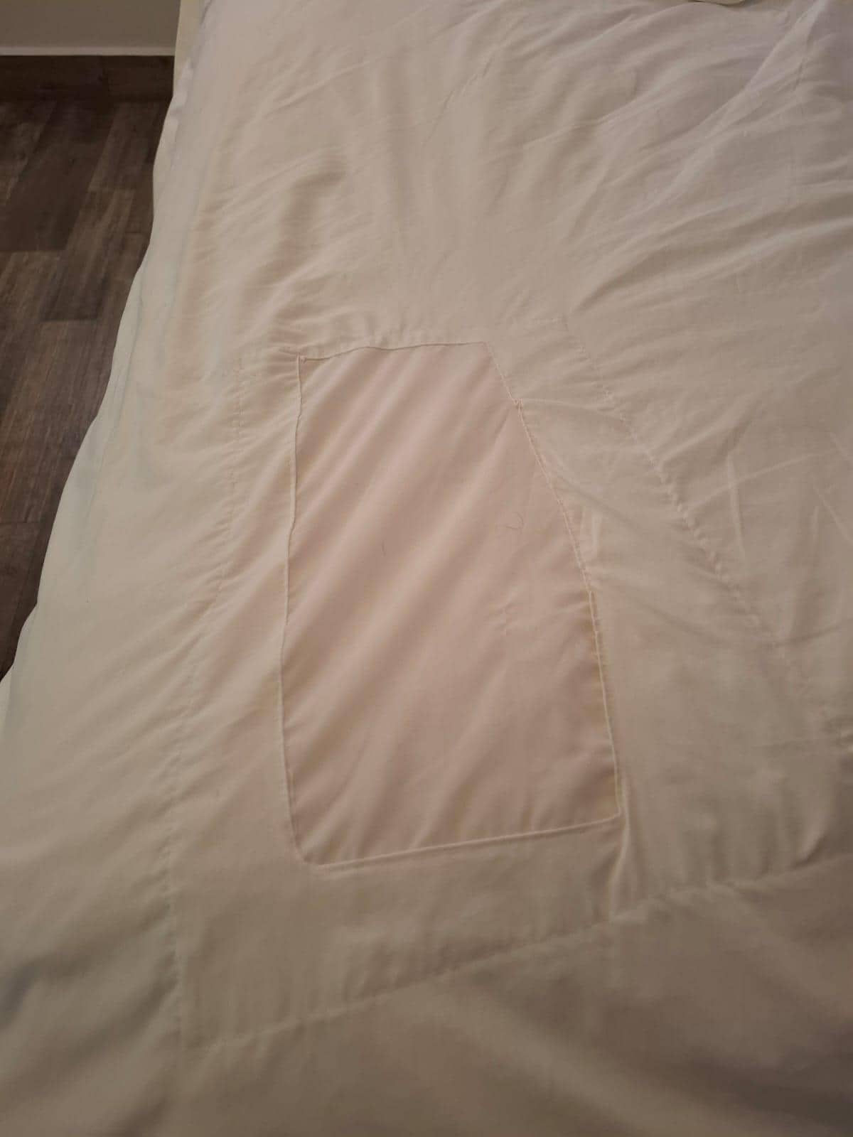 Cobre-leito com remendos