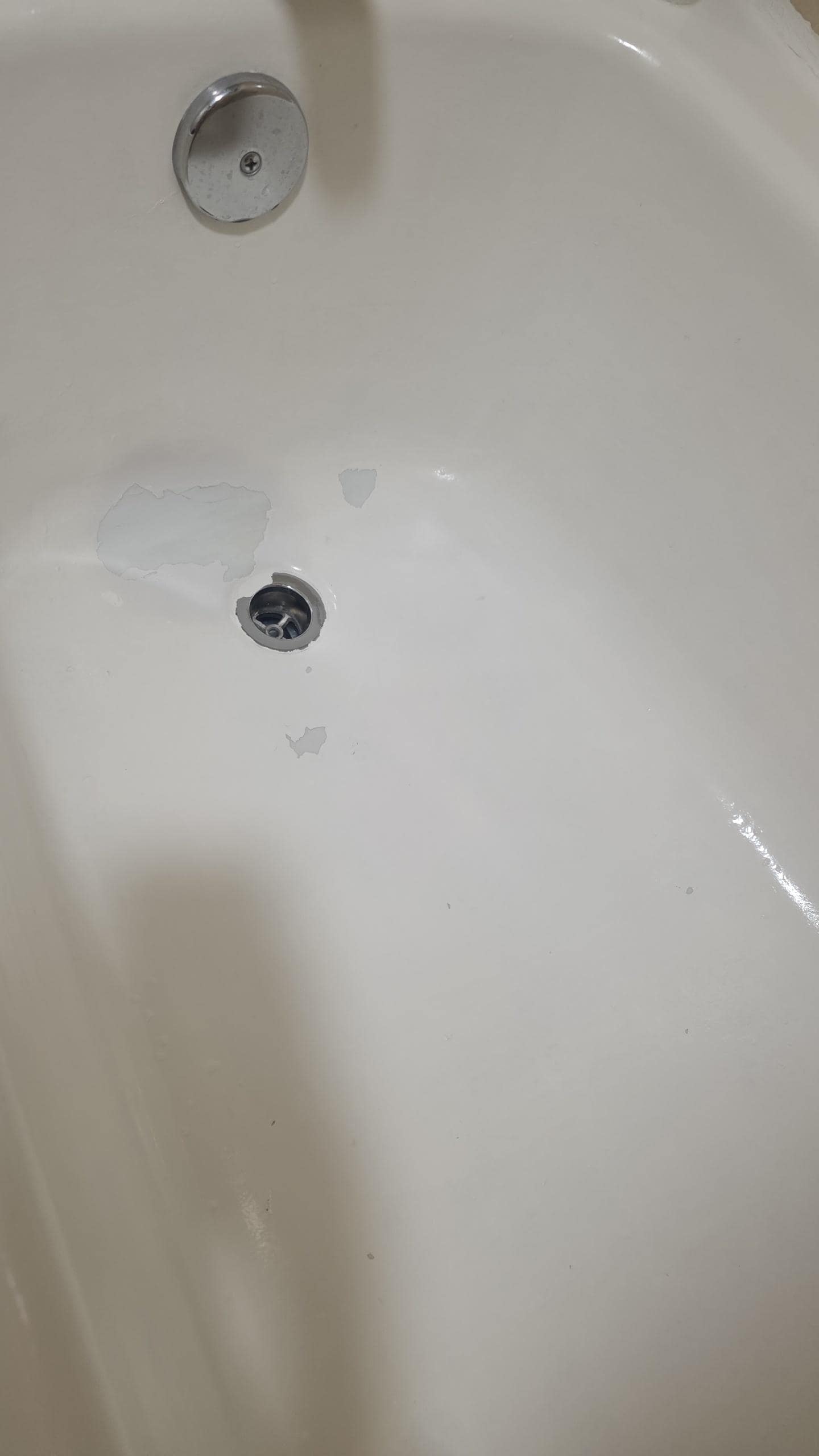 Glaze peeling off tub