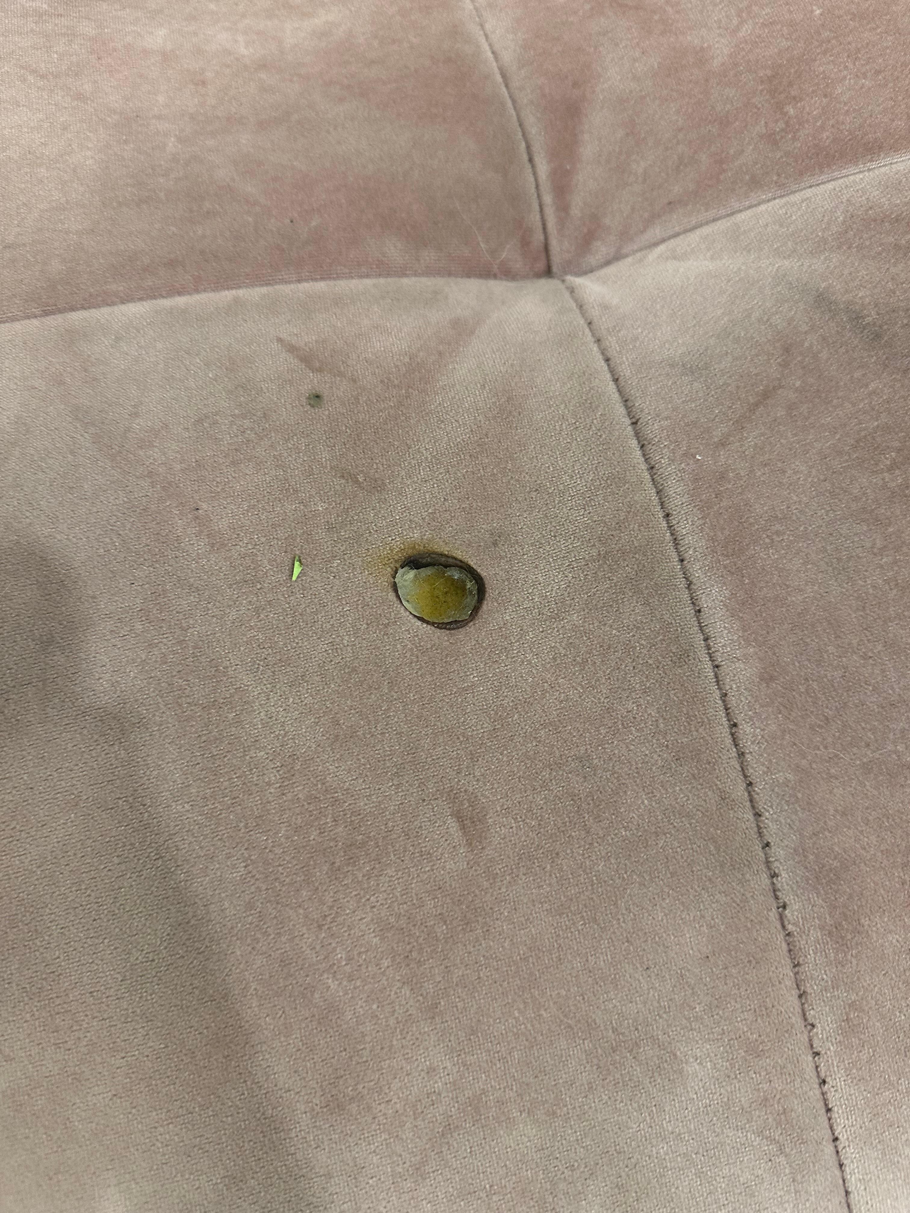 Cigarette burn on the couch