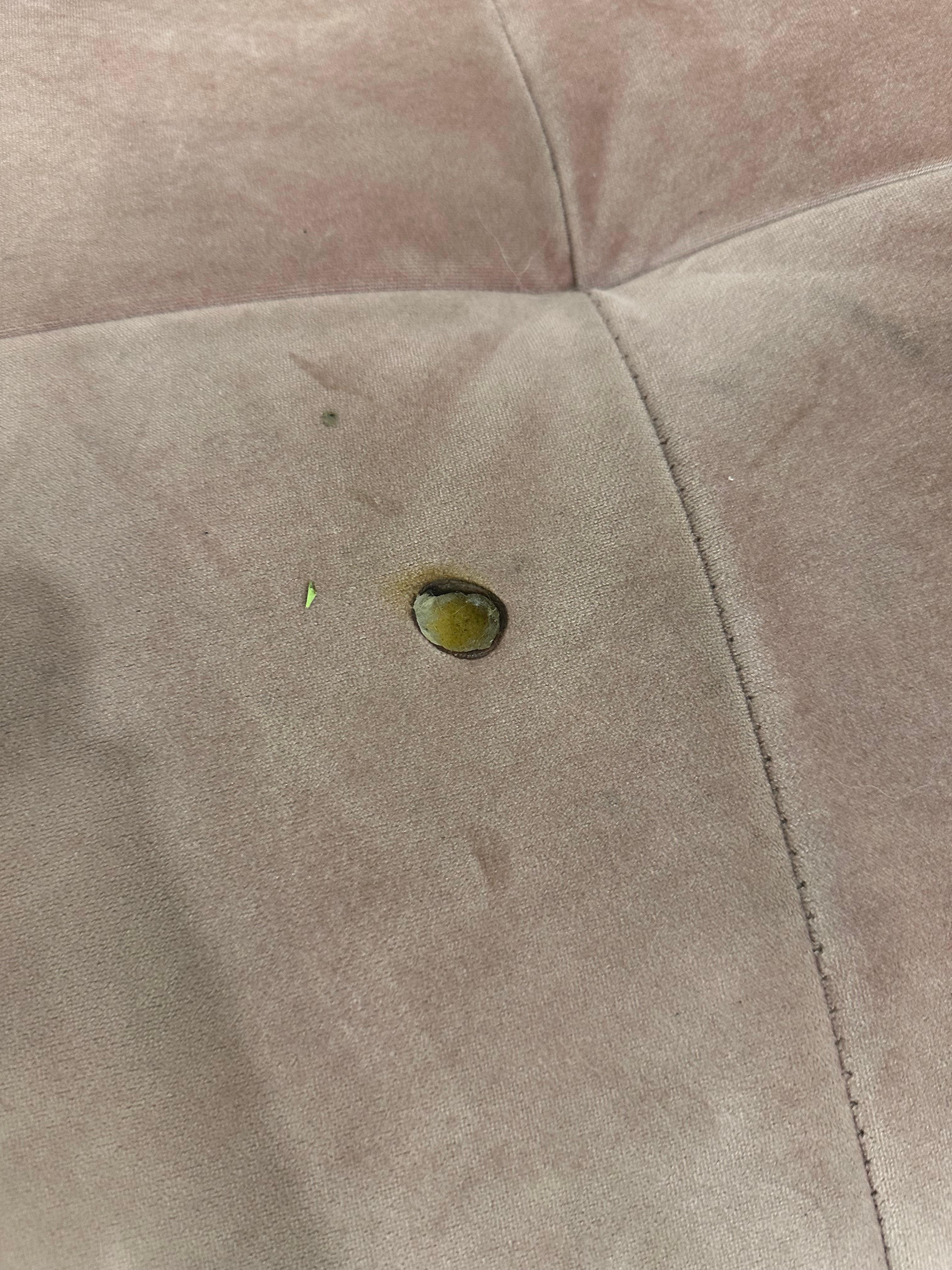 Cigarette burn on the couch