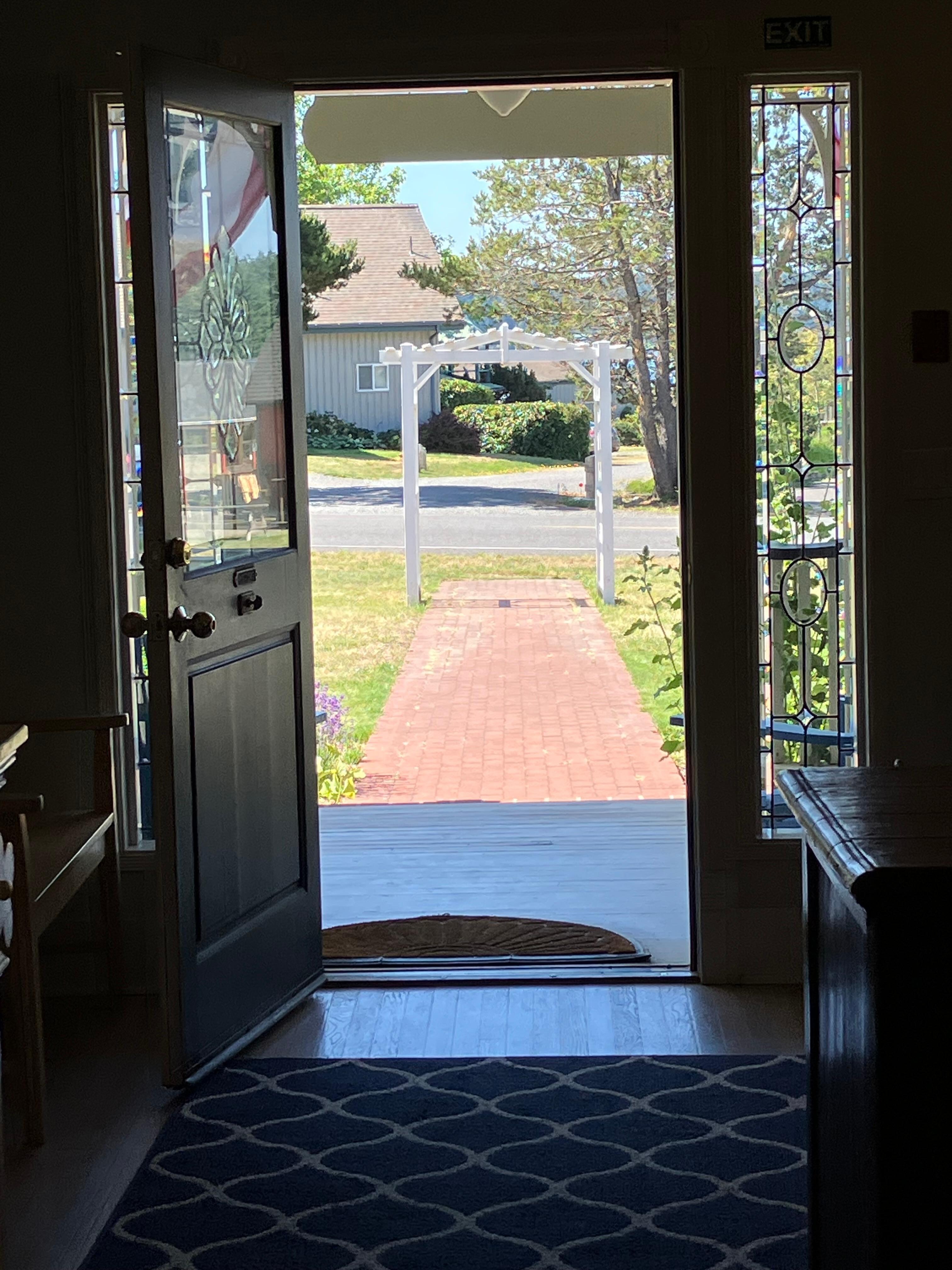 Open door.