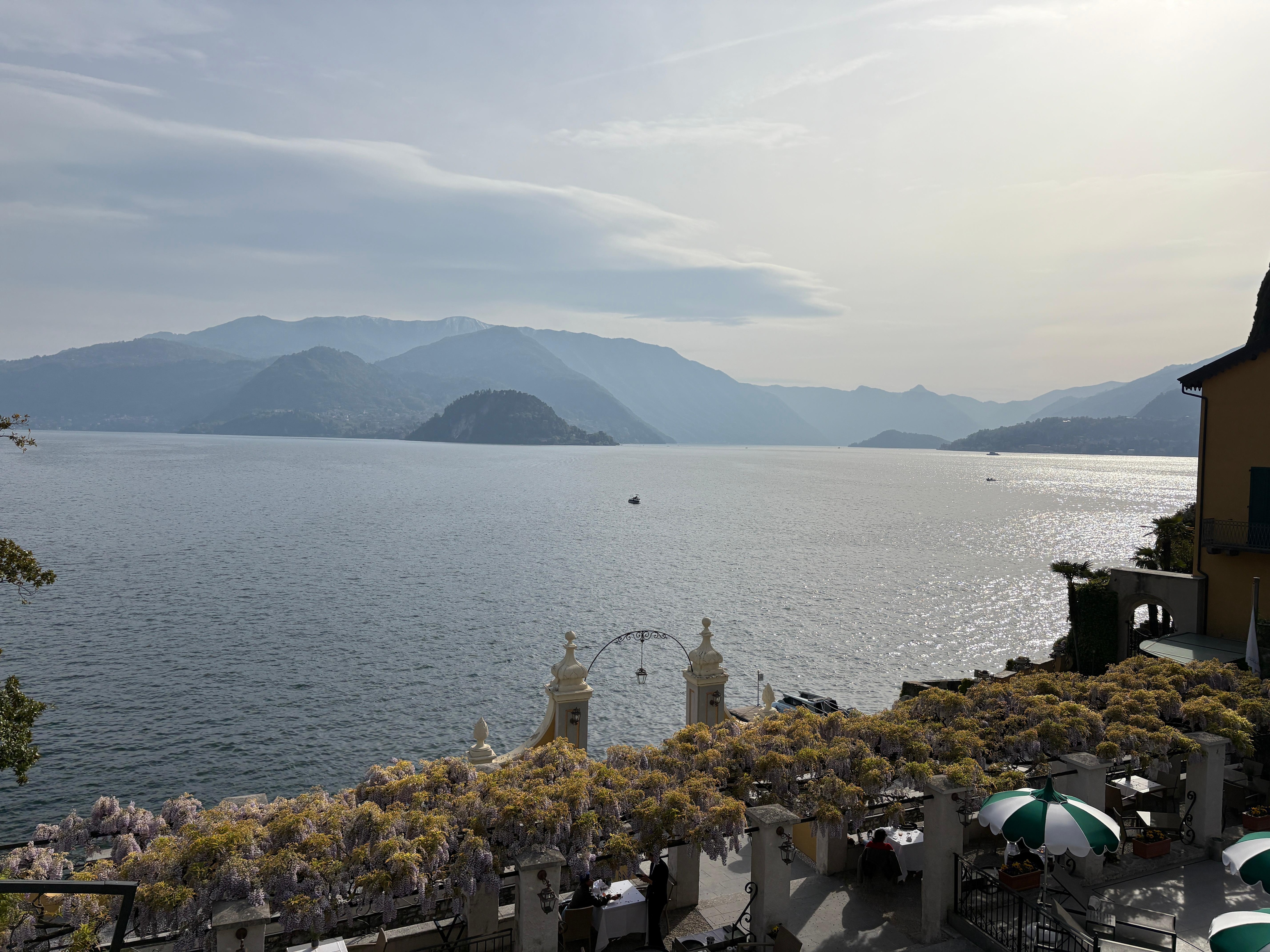 View from the rooftop restaurant