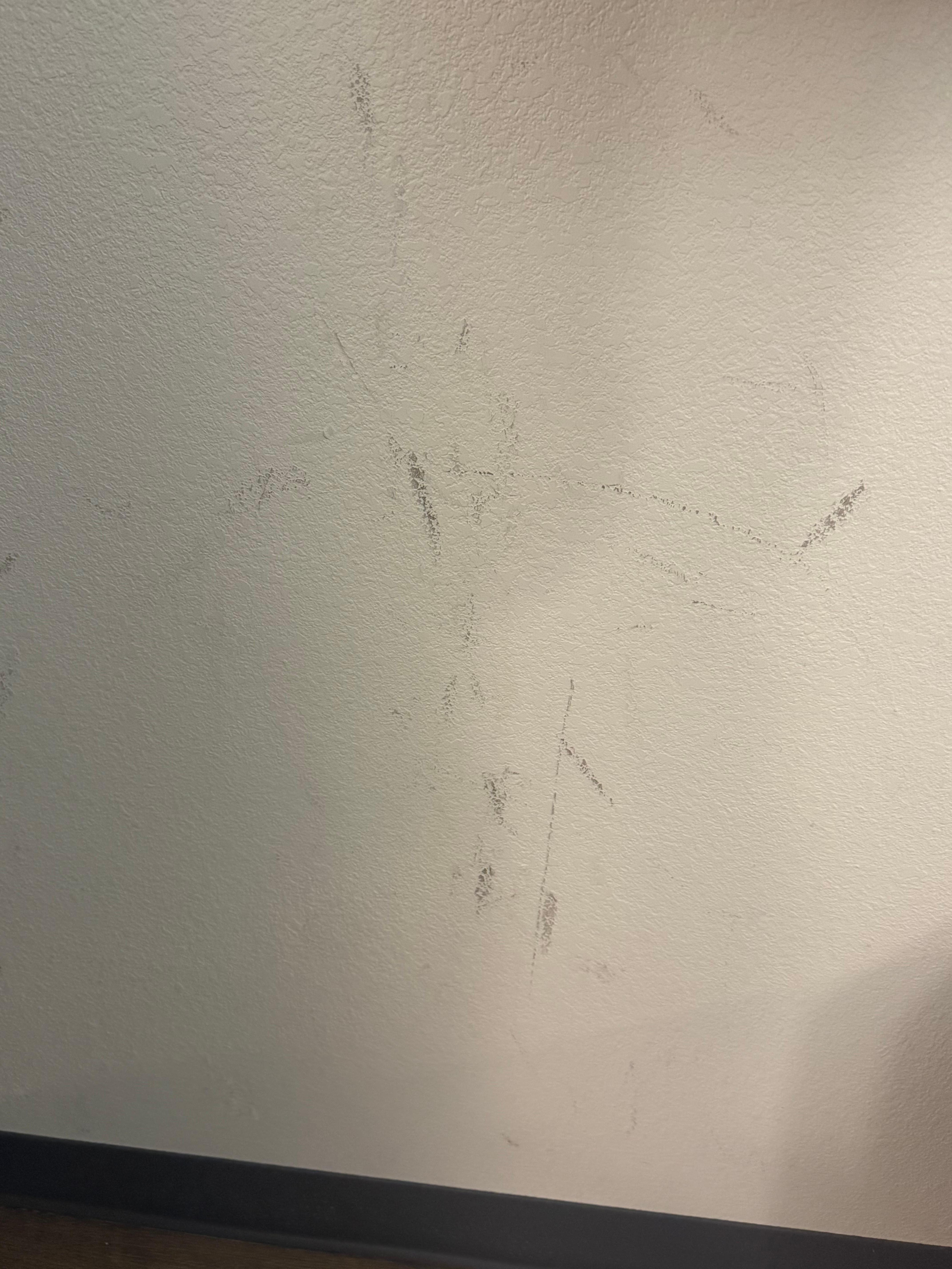 Scratches on the wall